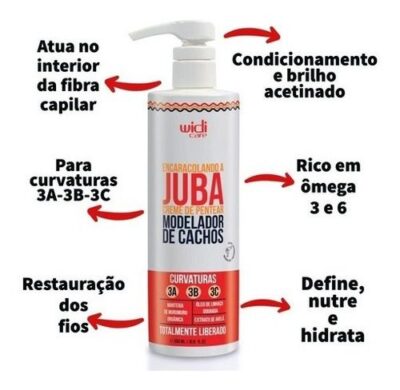 Widi Care Juba geleia de Alta Definição modelando a juba Brasil Cosmetic