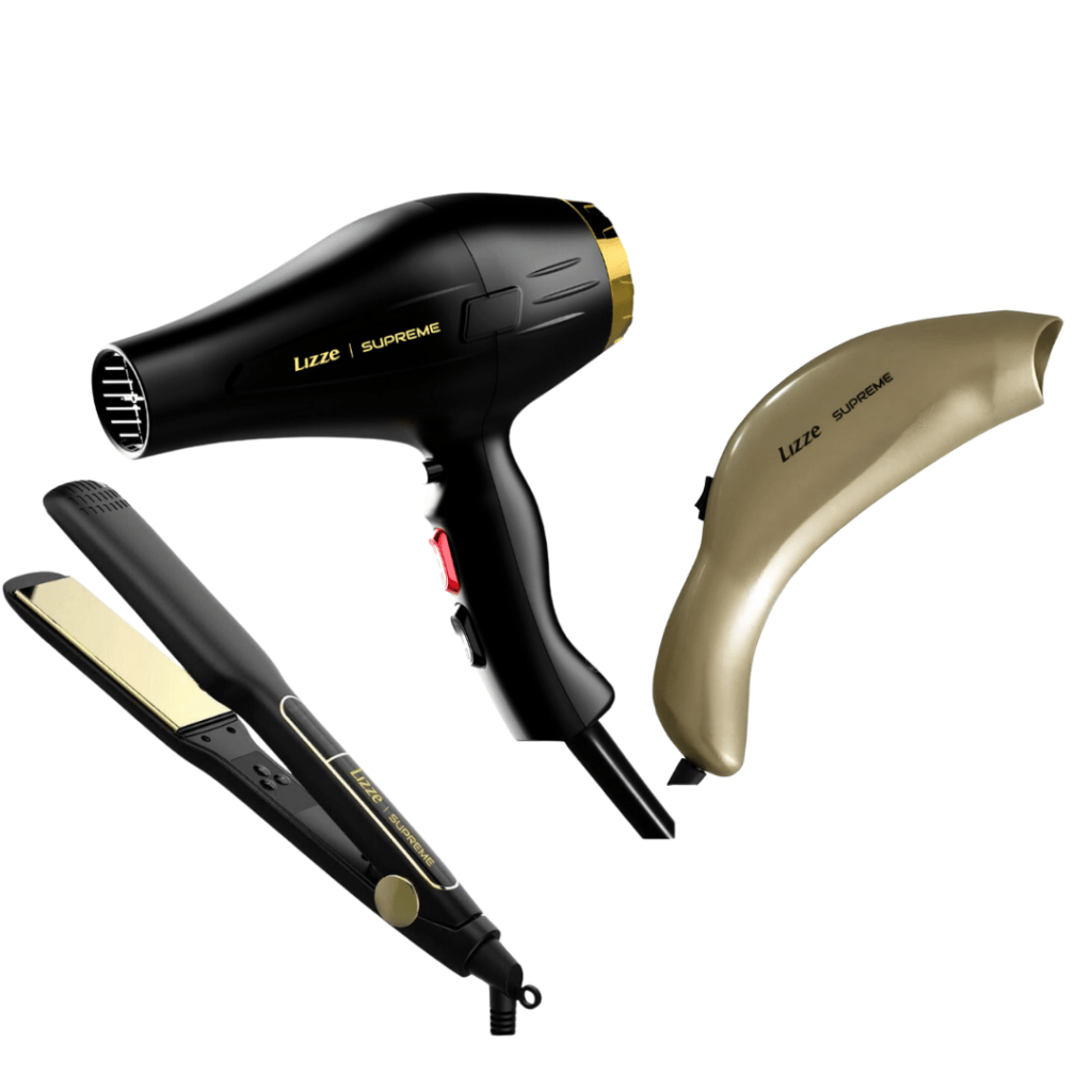Kit Lizze Supreme Plancha 252ºC Titanio + Secador 2600W + Photon 3 ...